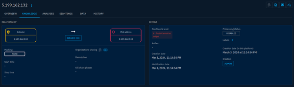 OpenCTI #8 - Use the API